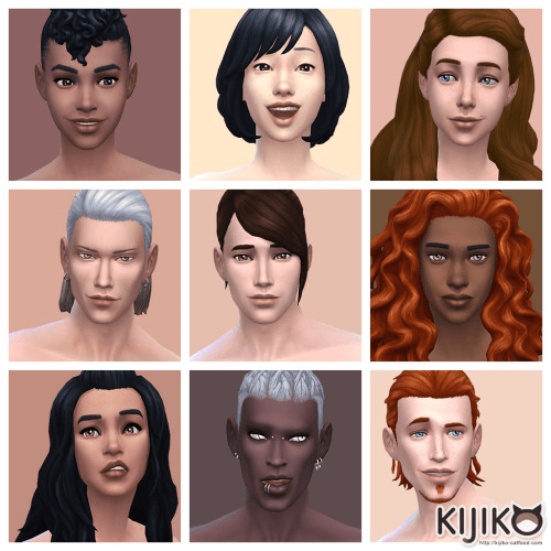 Sims 4 maxis match skin details