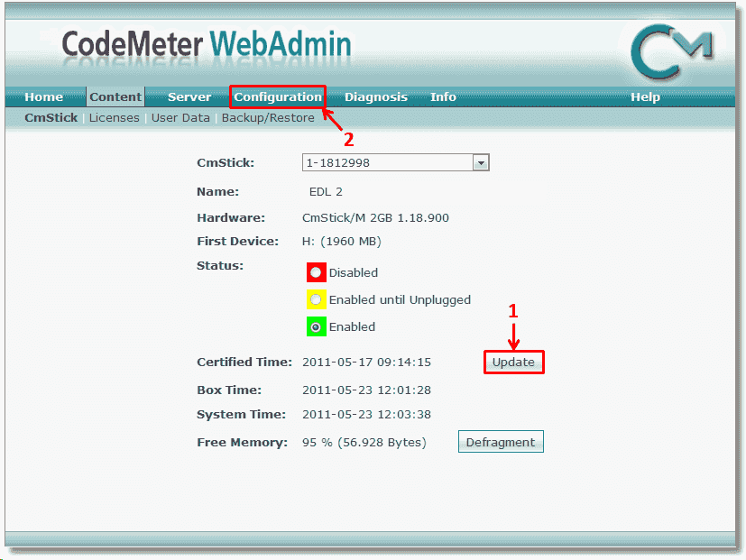 Codemeter runtime server reason