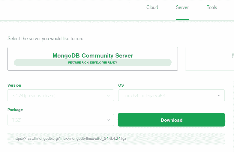 Download mongodb