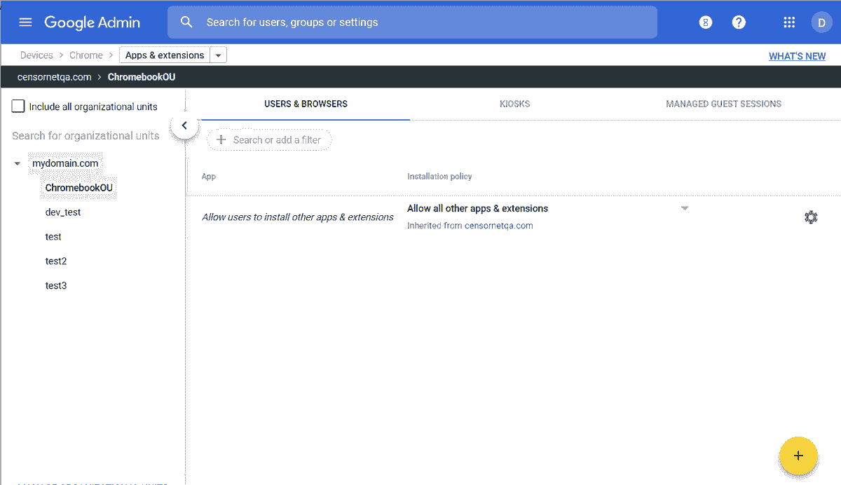 Google administrator mac address for chromebook