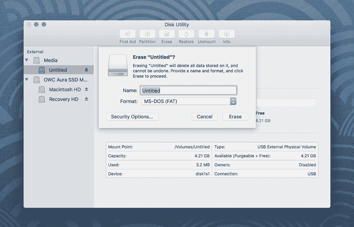 Creat usb bootable for mac