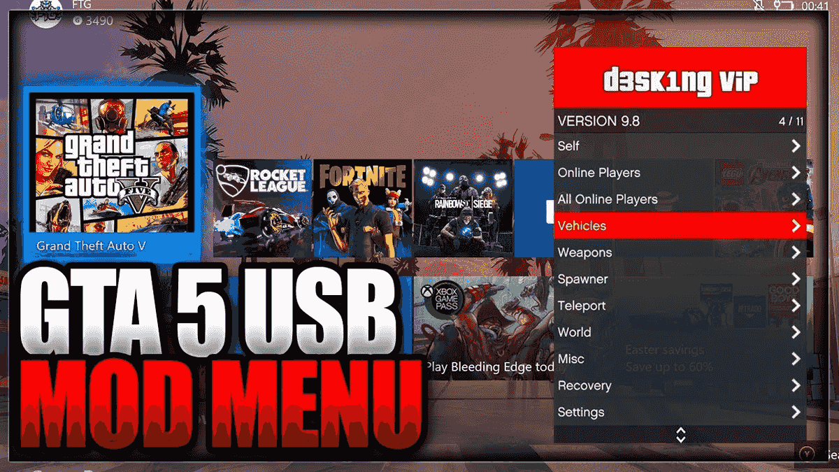 Gta 5 mod menu ps3 usb