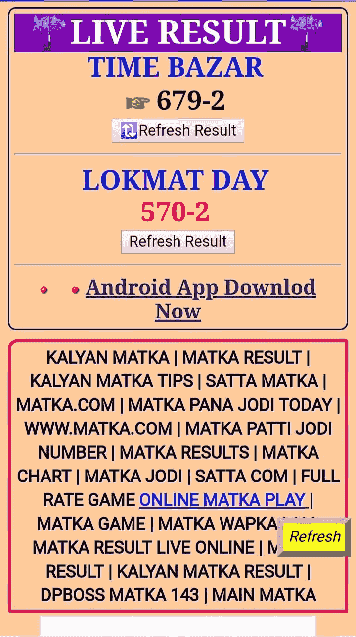 Satta matta matka 143 guessing matka result today live ...