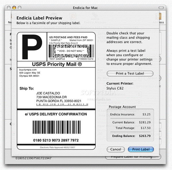 Endicia for mac
