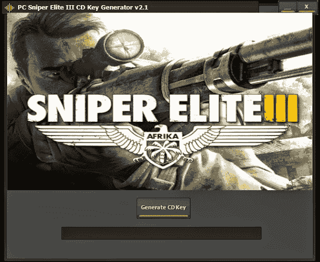 Sniper elite 4 serial key