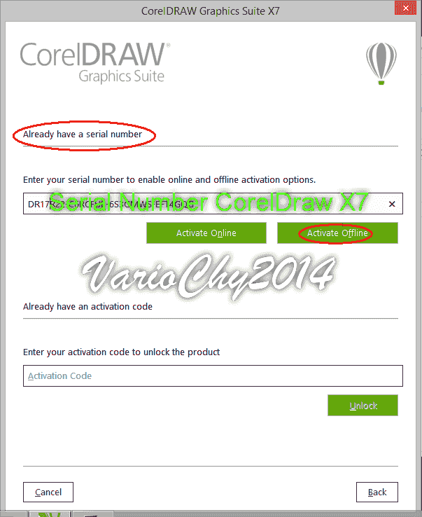 Corel draw x7 serial key