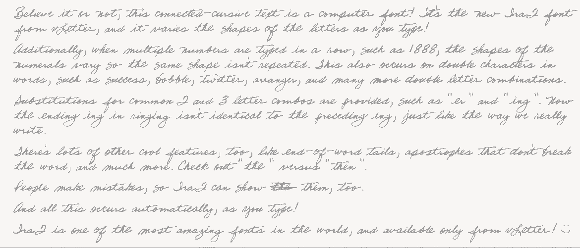 Realistic handwriting non cursive font