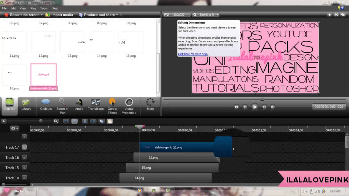 Camtasia intro templates