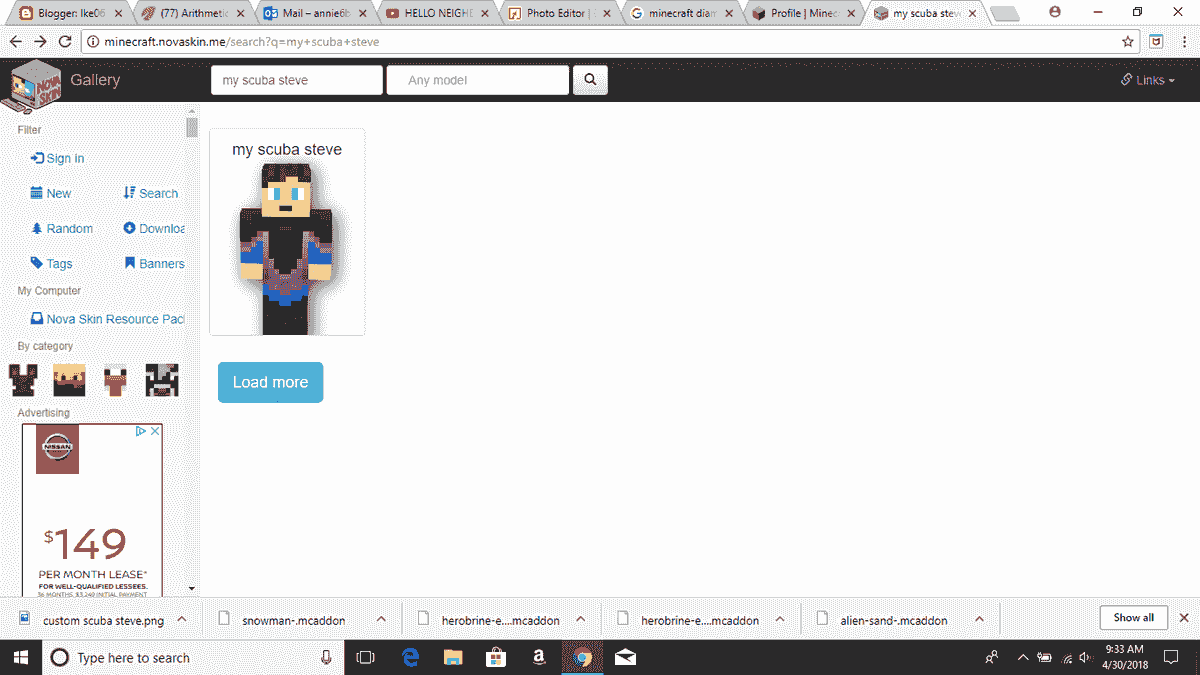 Nova skin girl minecraft pe