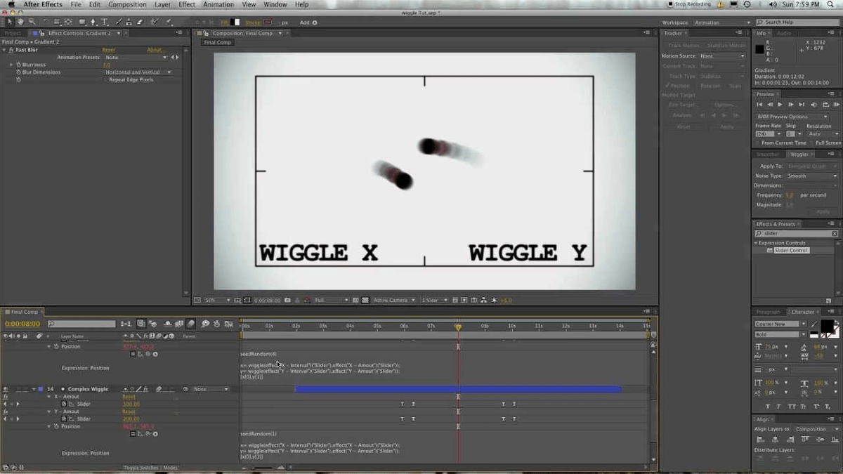 After effects expression for wiggle