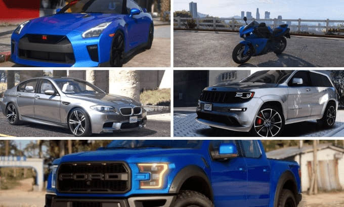 Custom car pack fivem addon