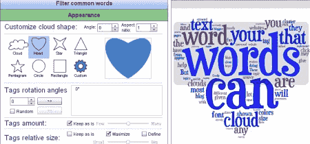 Open source word cloud generator