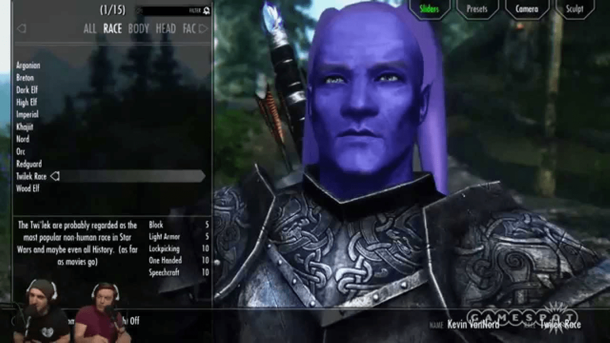 Star wars races skyrim mod