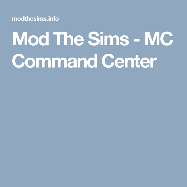 Mc command center mod sims 4 patch strangerville