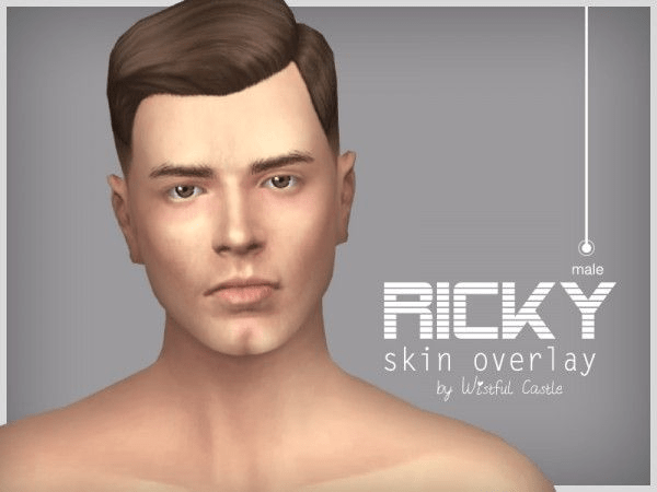 Sims 4 cc black realistic skin overlay male