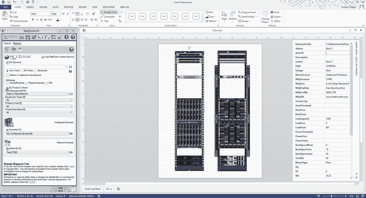 Apc rack visio stencils