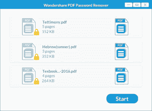 Batch remove pdf password protection