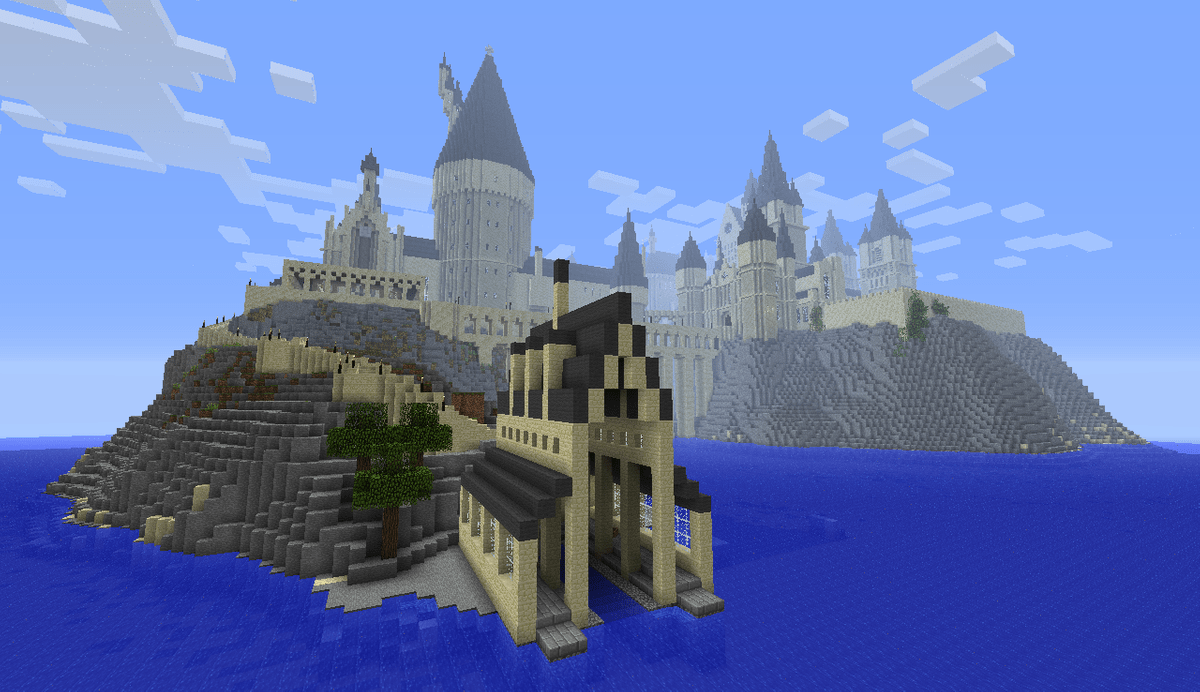 Hogwarts castle map minecraft