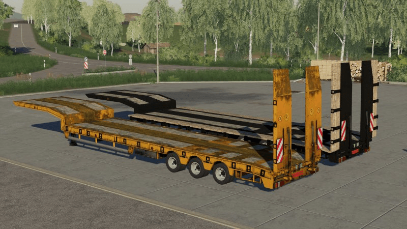 Gooseneck log trailer fs19