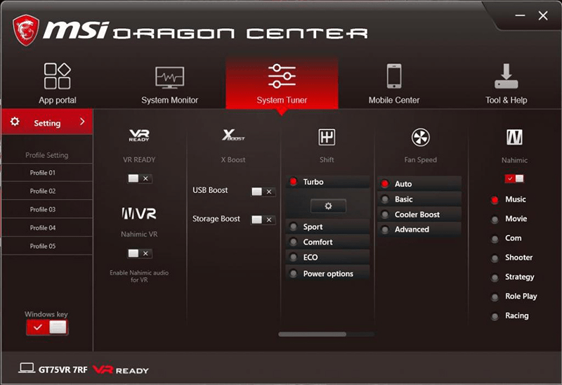 Msi afterburner vs dragon center