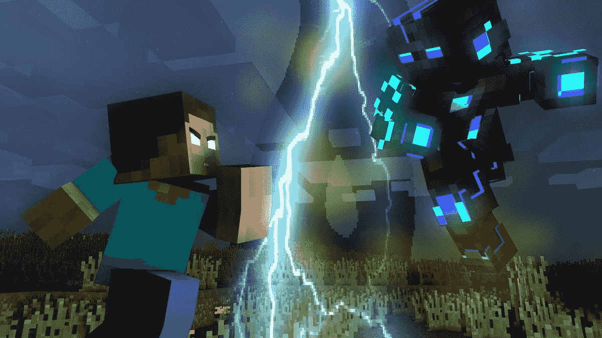 Herobrine song from atlantic minecraft fighting image