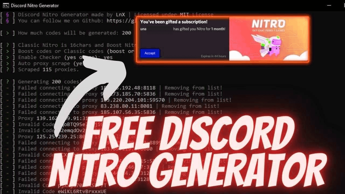 Discord nitro generator and checker github