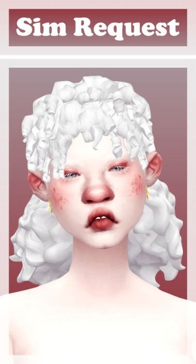 Sims 4 hair blinding bangs