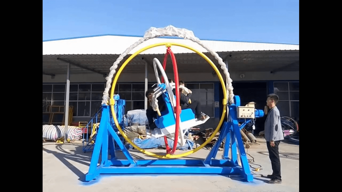 Human gyroscope human gyroscope ride