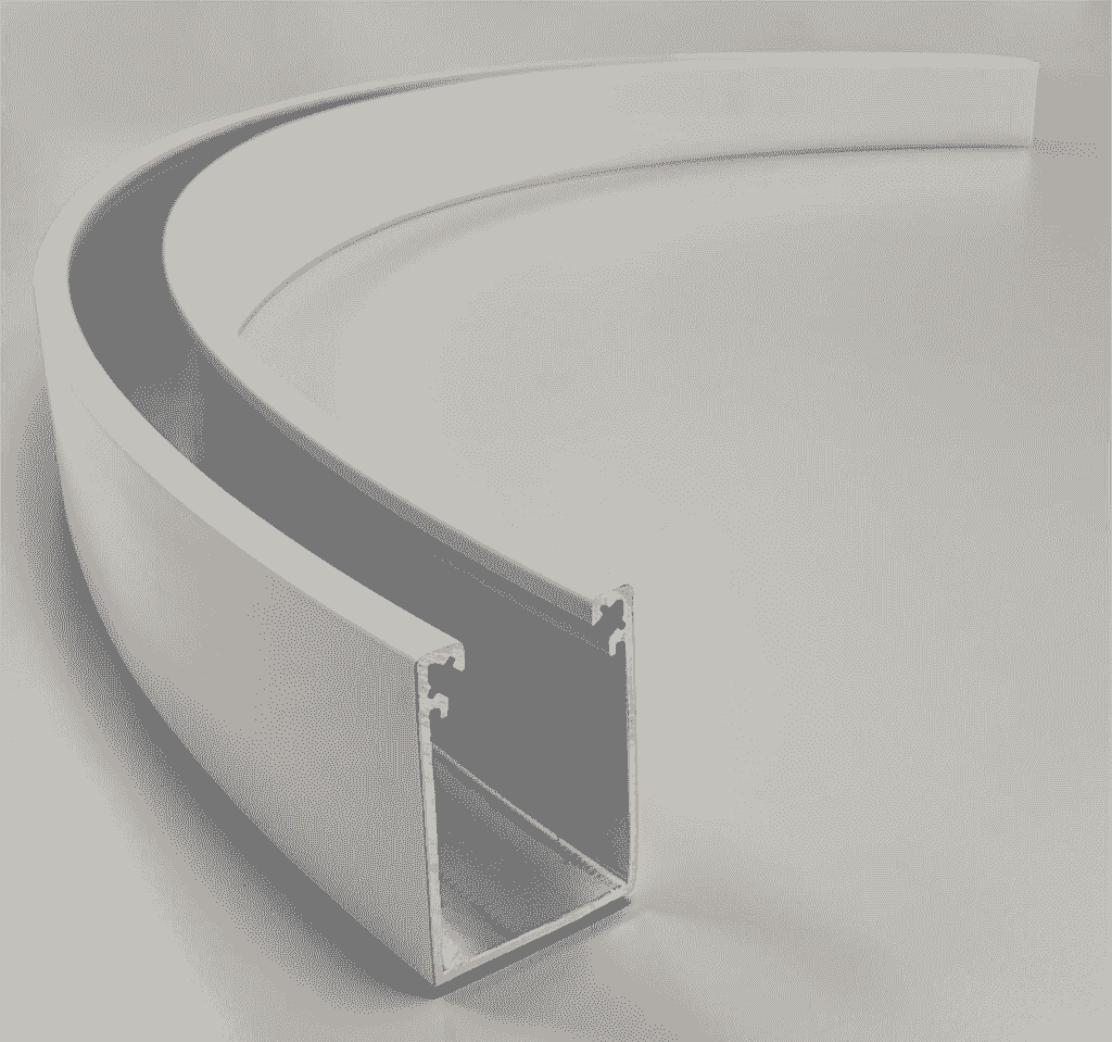 Aluminum tube bending radius