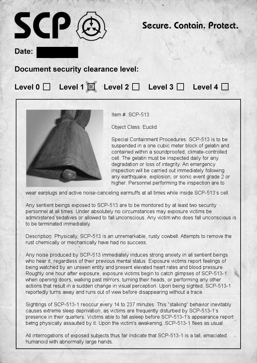 Scp containment breach cowbell