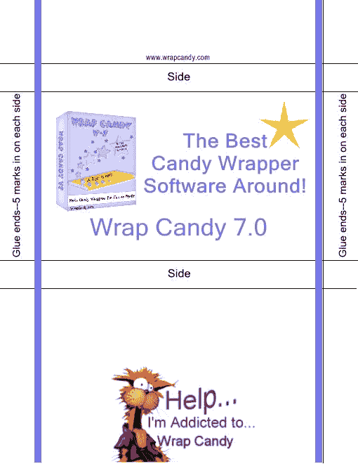 Mini candy bar wrapper template microsoft word