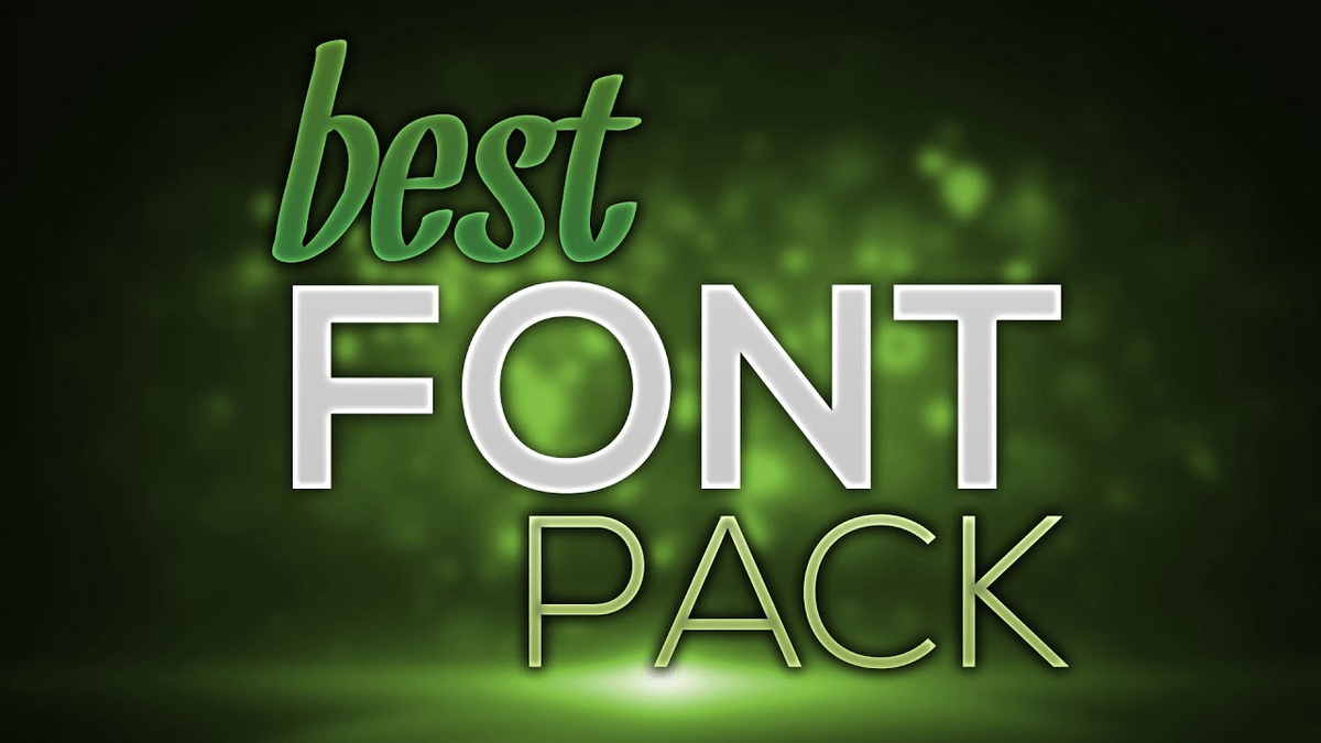 Best font package for windows web designer