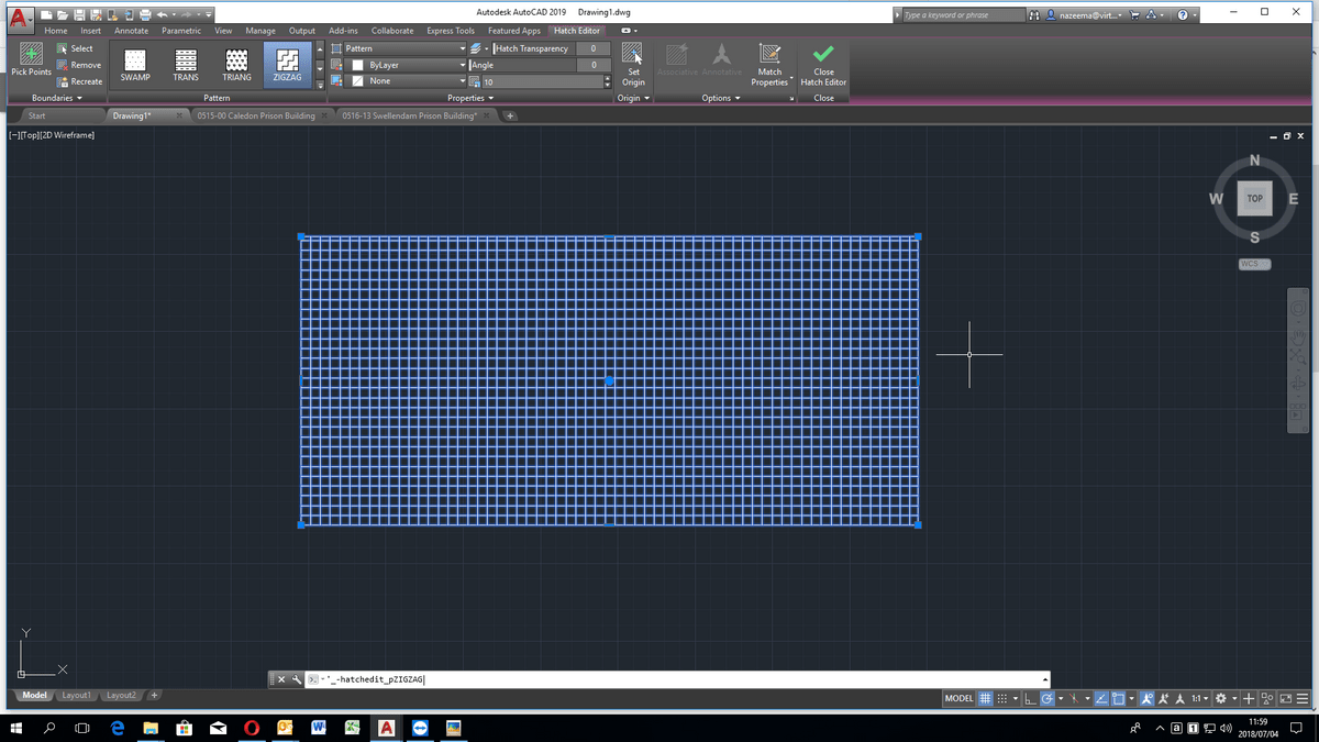 Hatch patterns autocad