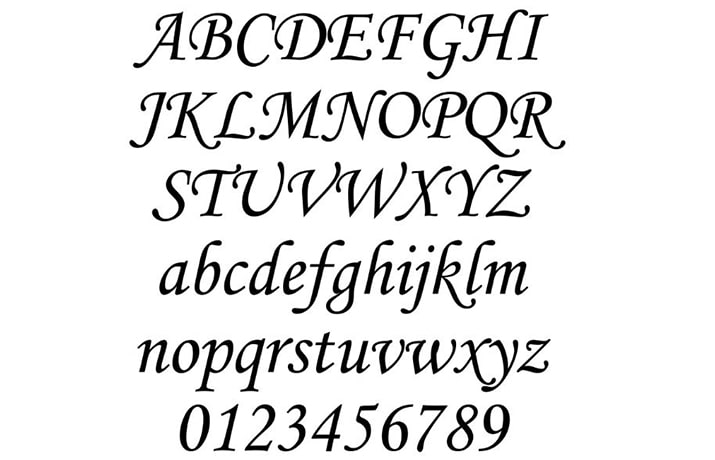 Monotype corsiva font similar