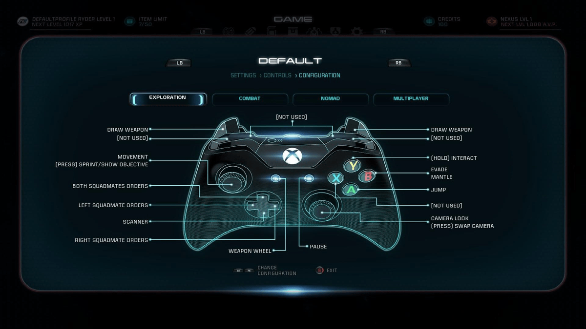 Mass effect 1 controller