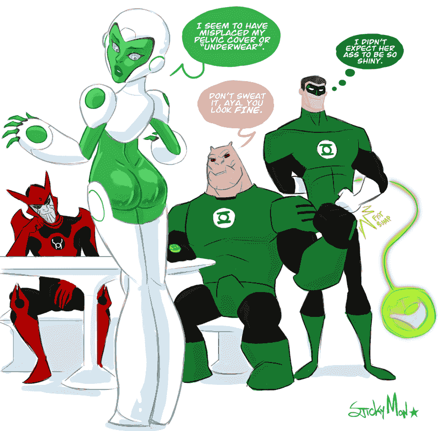 Green lantern cartoon gay sex