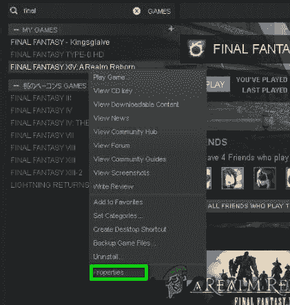 Repair ffxiv client