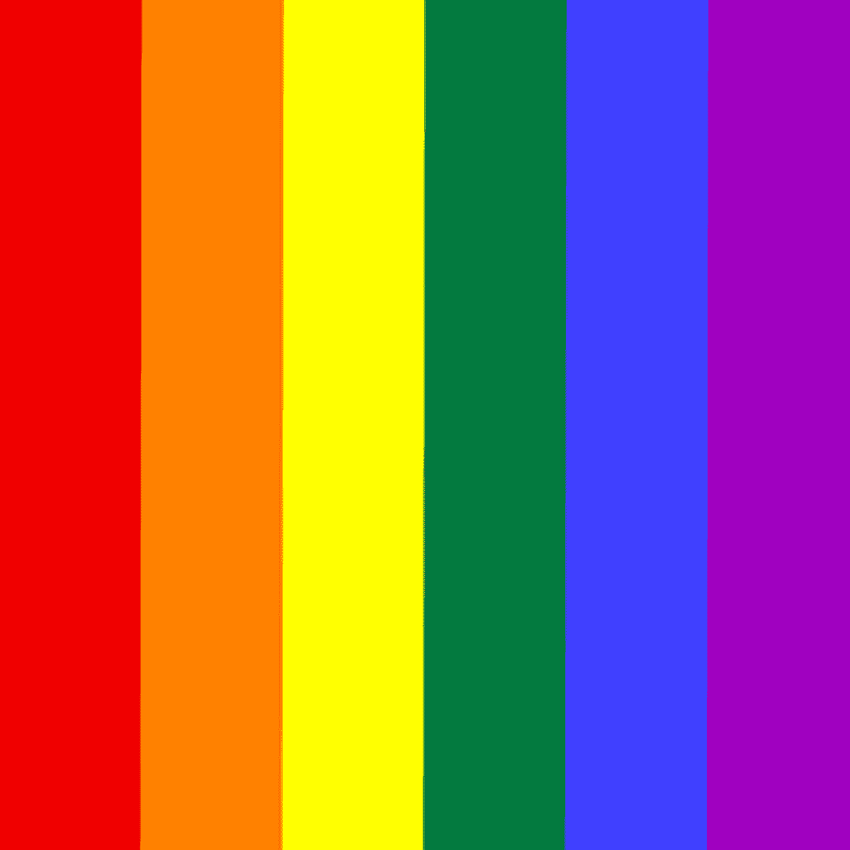 Gay pride flag.