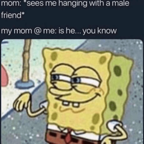 Does your mom.know youre gay meme