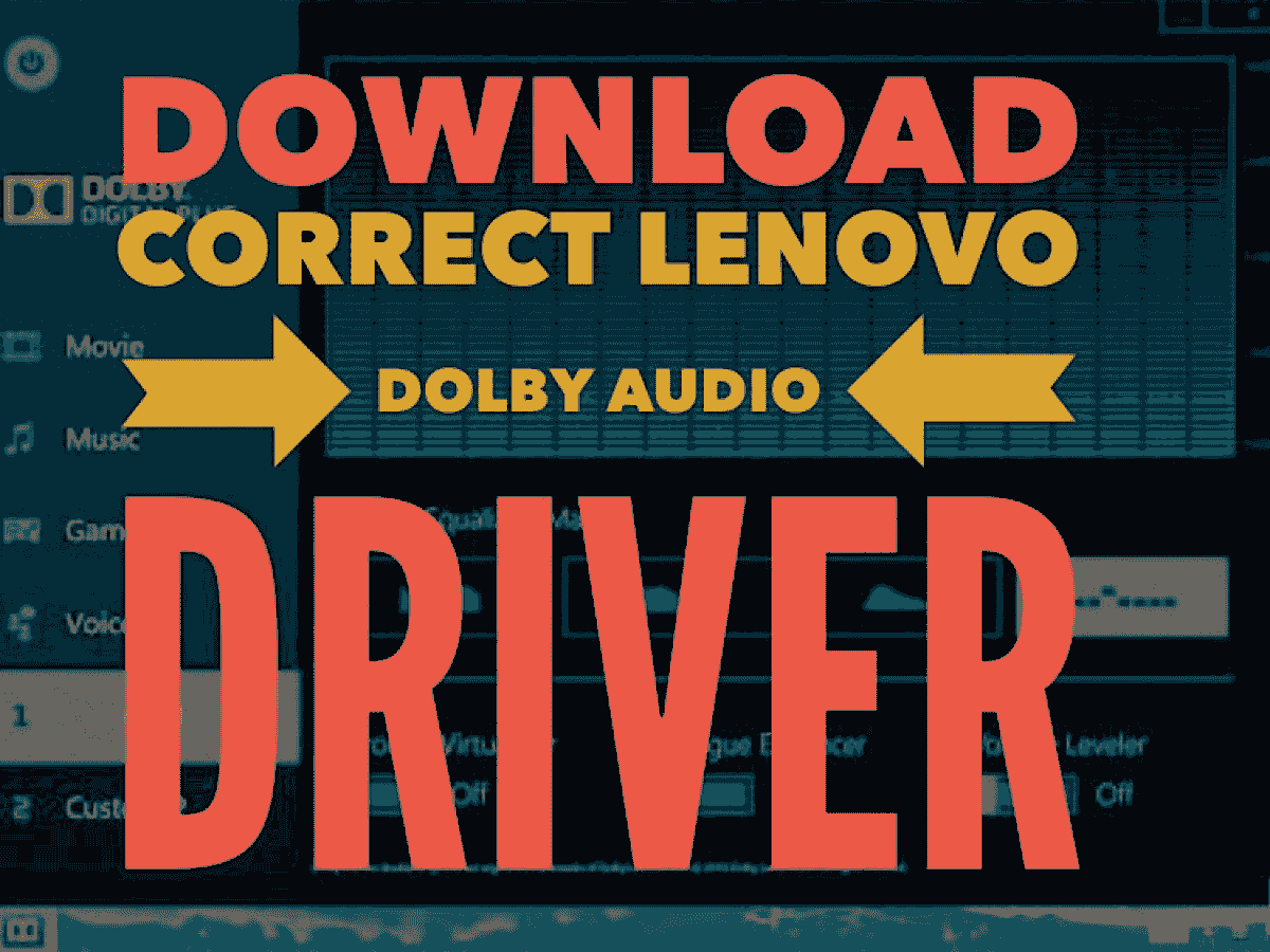 Dolby digital audio driver windows 10