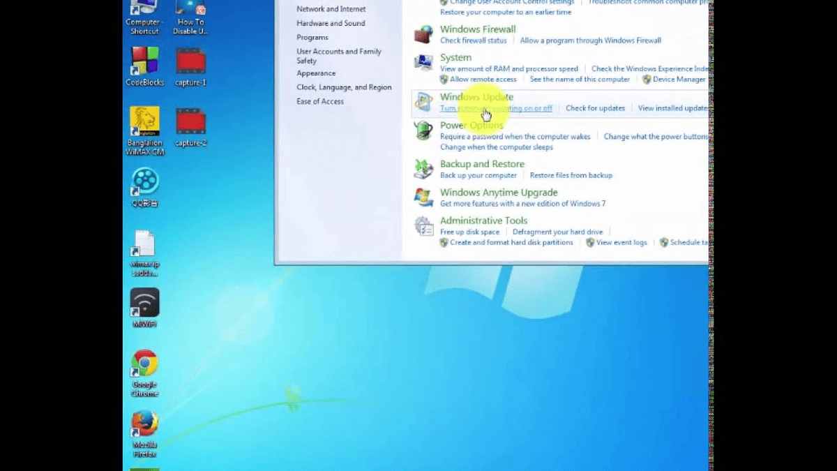 Automatic log off windows 7