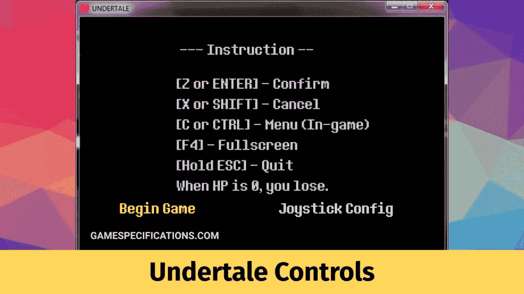 Undertale debug mode controls