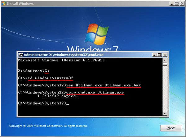 Administrator x windows system32 cmd exe commands