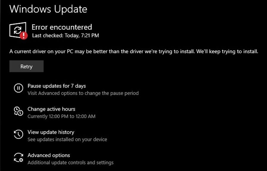 Windows 10 install loop