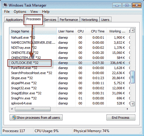Outlook taking a long time to open