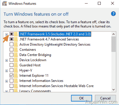 Dot net 3.5 windows 10