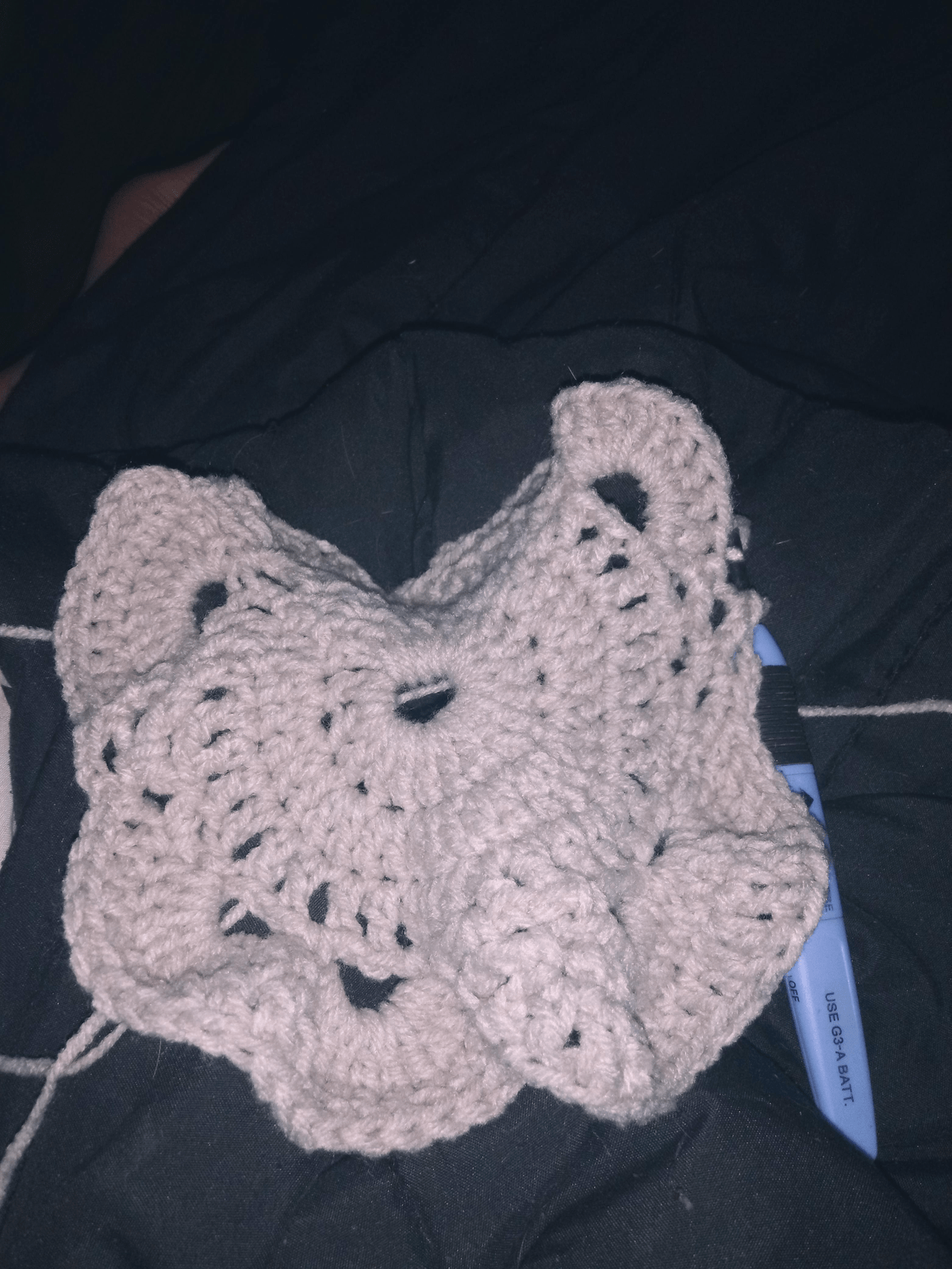 Virus crochet blanket made with gay pride colors