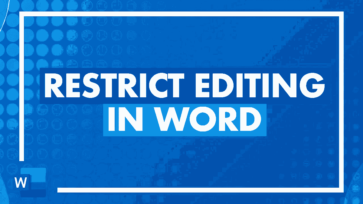 Word 2019 restrict editing