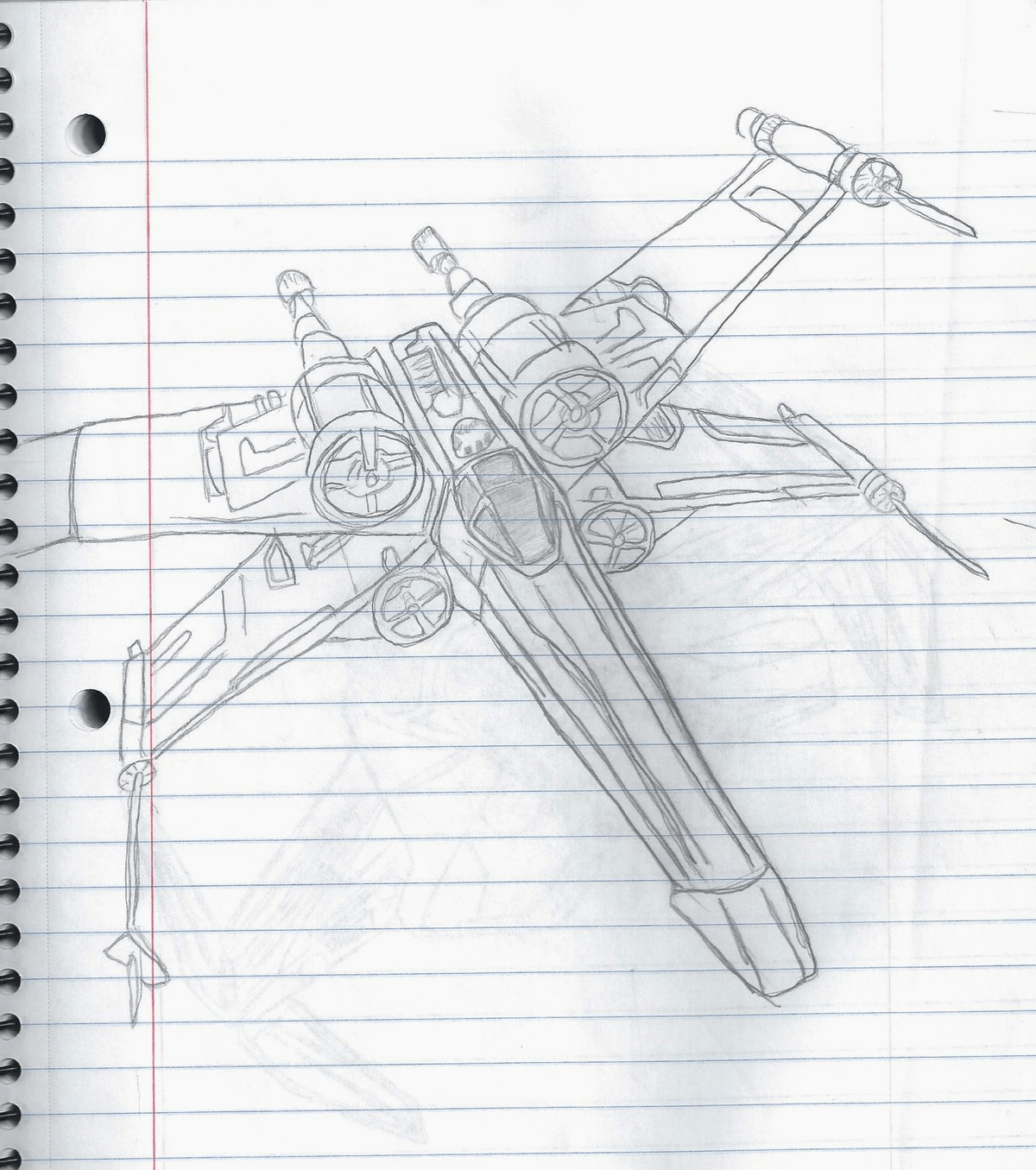 How to draw x wing