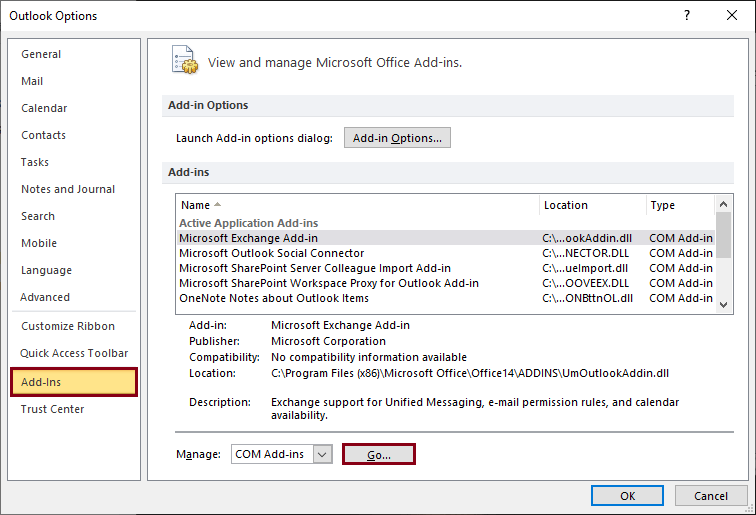 Outlook crashes when opening attachments